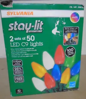 SYLVANIA 2006150 Lit Platinum Led Lights Wire Multicolor